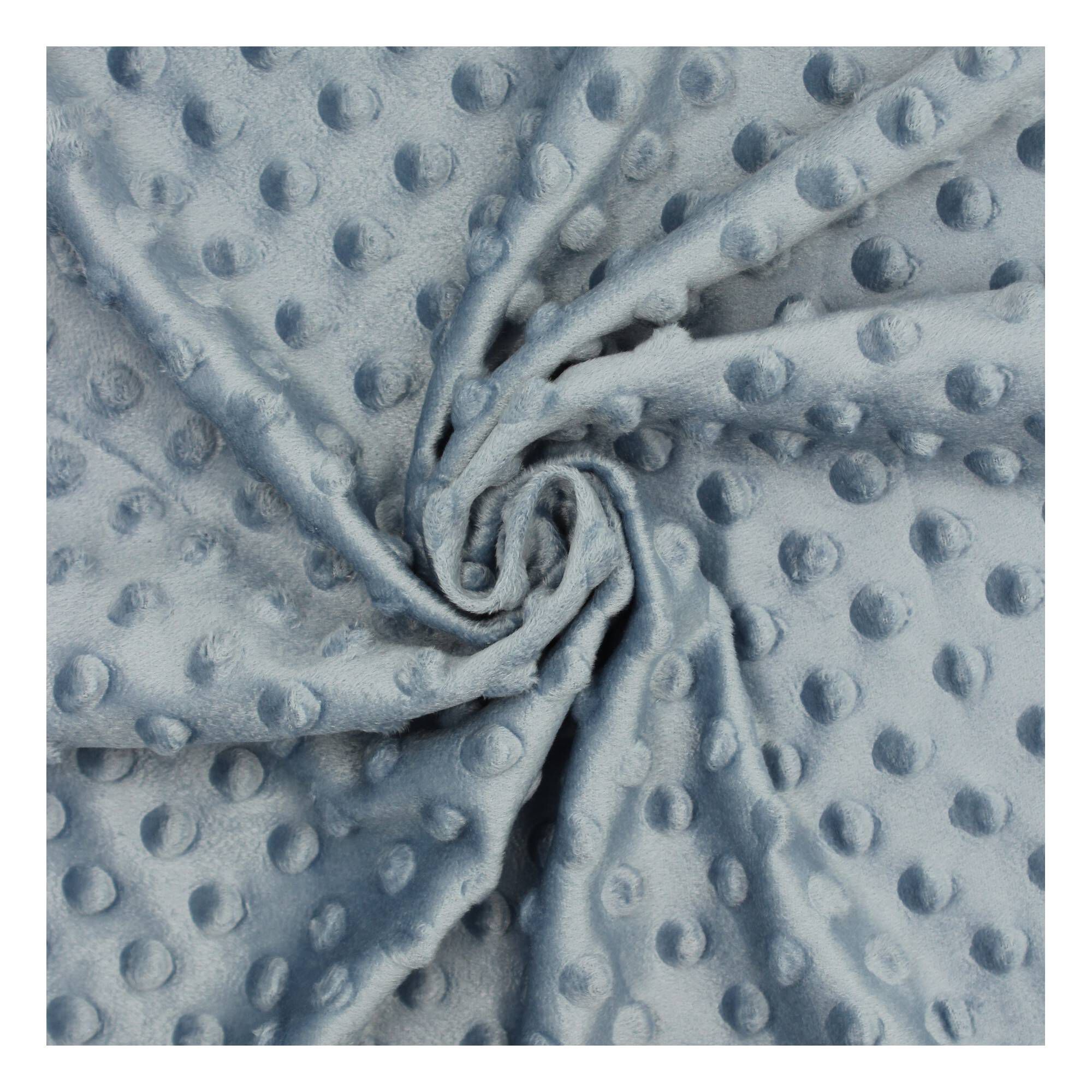 Light Denim Soft Dimple Fleece Fabric by the Metre | Hobbycraft