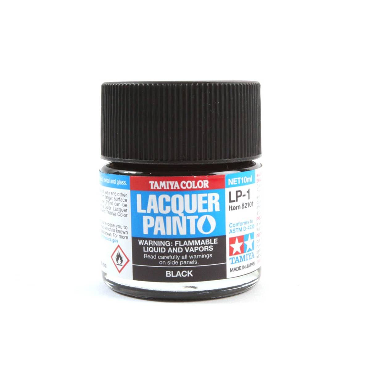 Tamiya Gloss Black Lacquer Paint 10ml (LP-1) | Hobbycraft