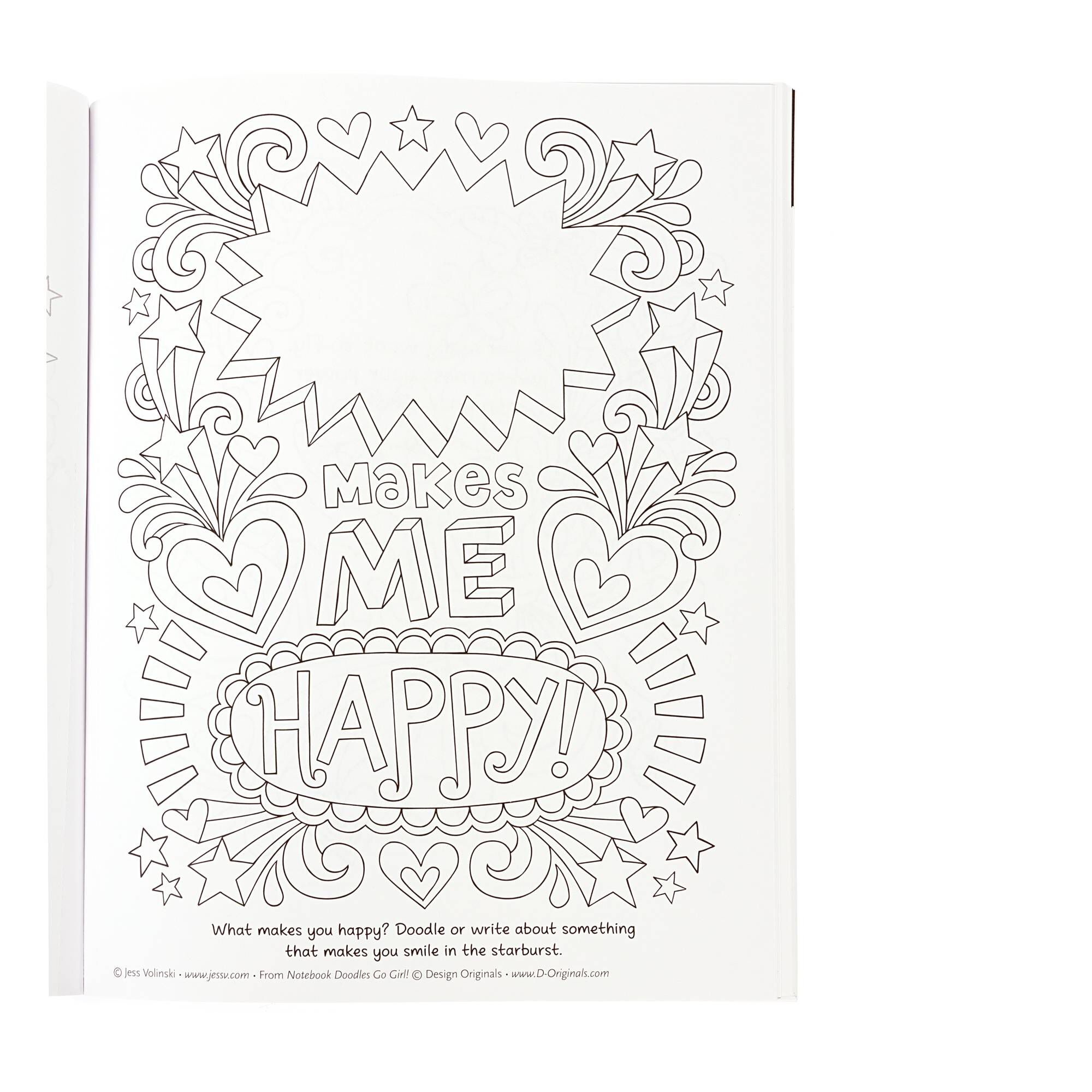 Notebook Doodles Go Girl Colouring and Activity Book | Hobbycraft