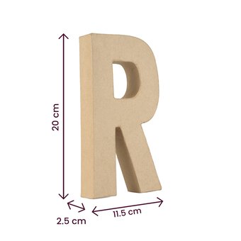 Mache Letter R 20cm | Hobbycraft