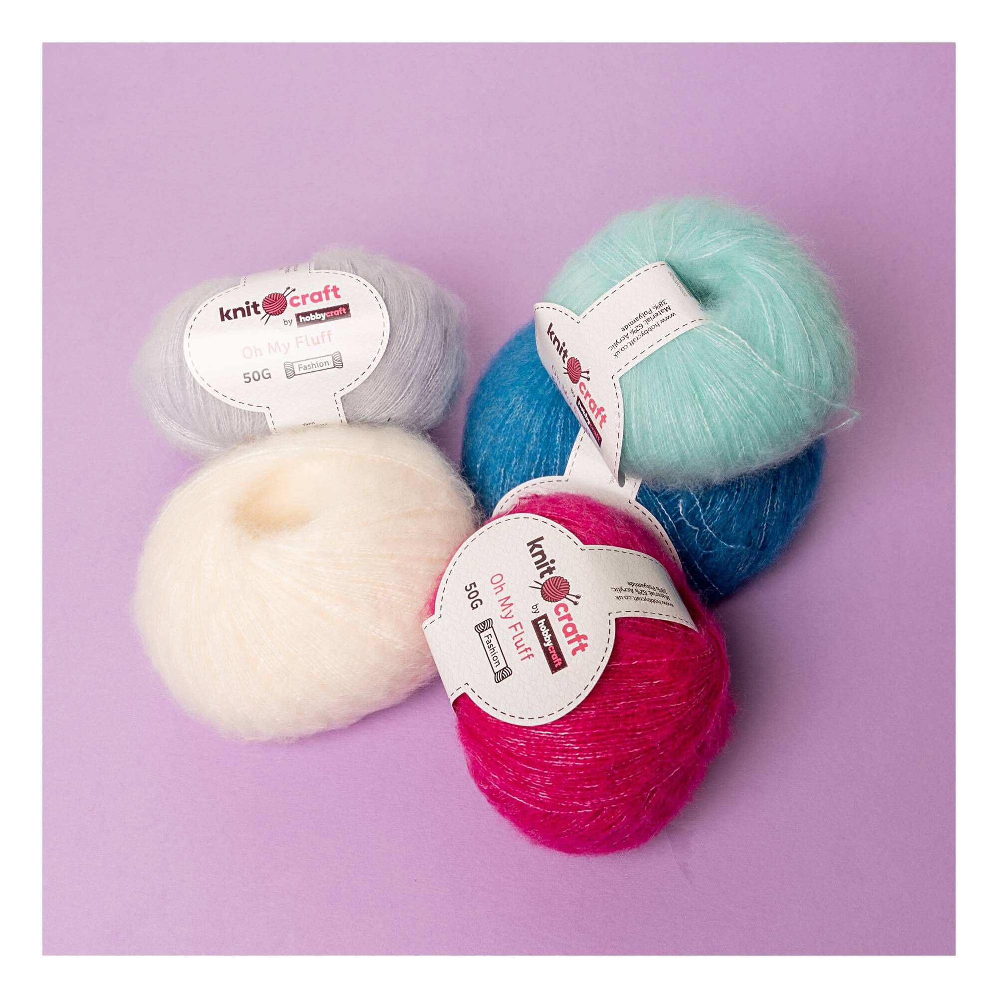 Knitcraft Candy Oh My Fluff Yarn 50g | Hobbycraft