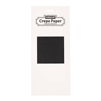 Black Crepe Paper 100cm x 50cm | Hobbycraft