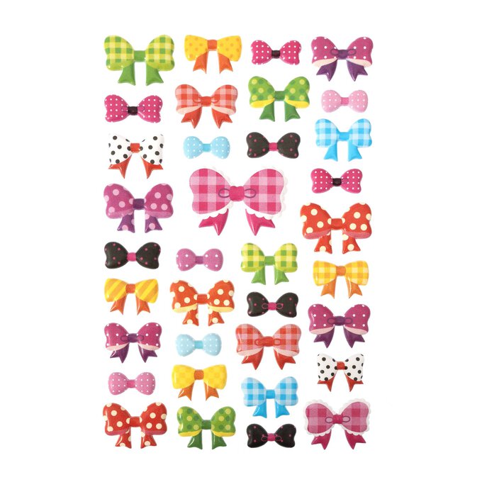 Ribbon Bow Puffy Stickers | Hobbycraft