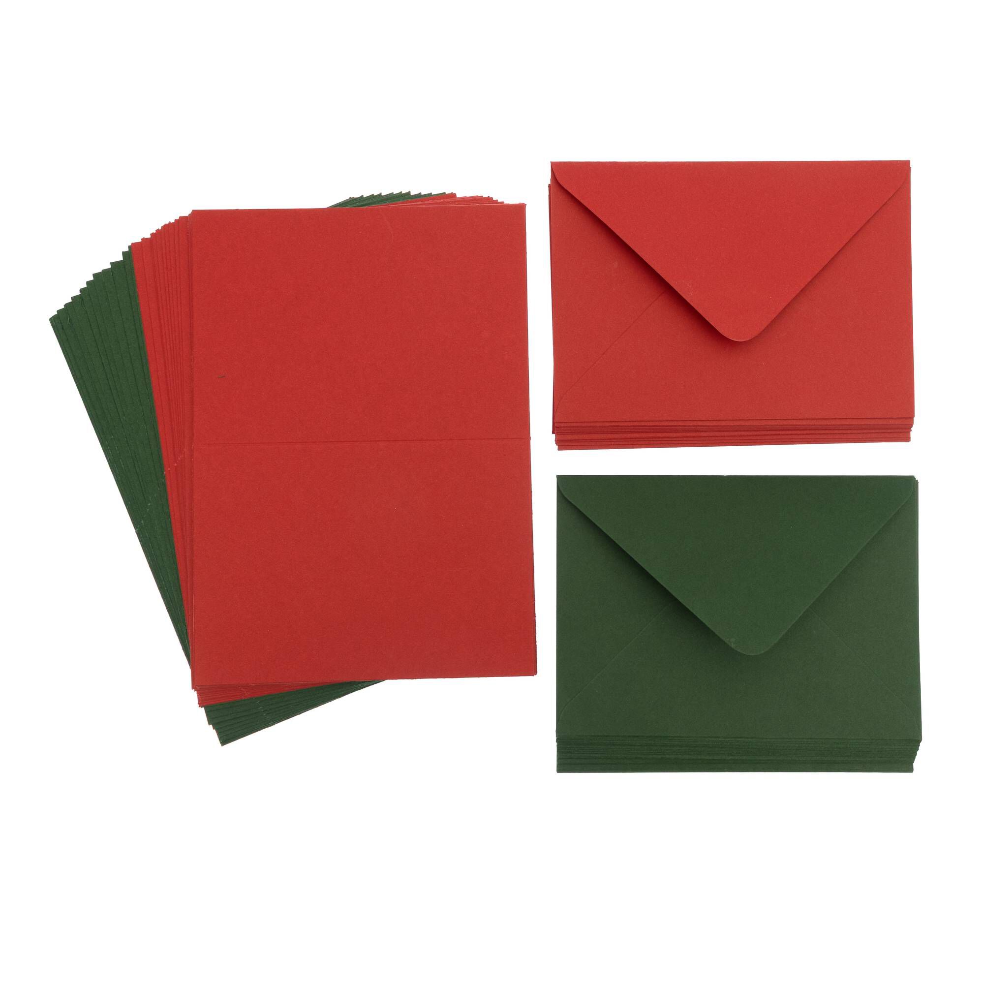 Red and Green Cards A6 50 Pack | Hobbycraft