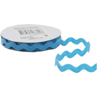 Sky Blue Ric Rac Ribbon 6mm x 4m | Hobbycraft