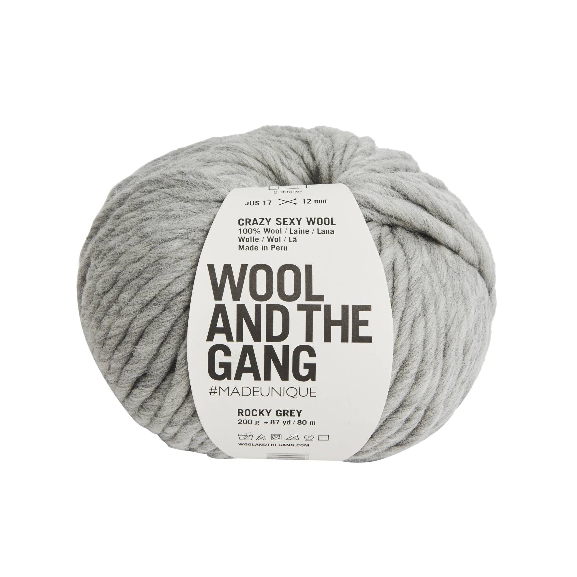 Wool and the Gang Rocky Grey Crazy Sexy Wool 200g | Hobbycraft