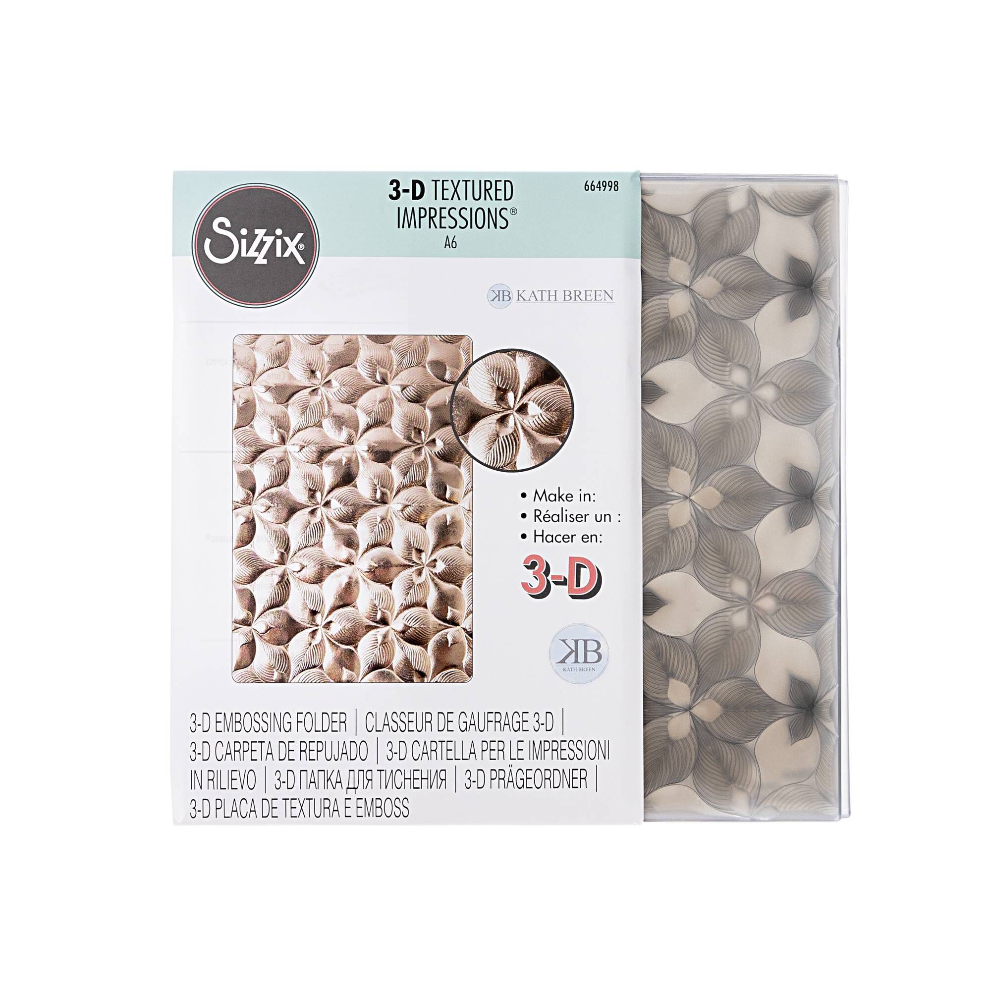 Sizzix Organic Petals 3D Embossing Folder A6 | Hobbycraft