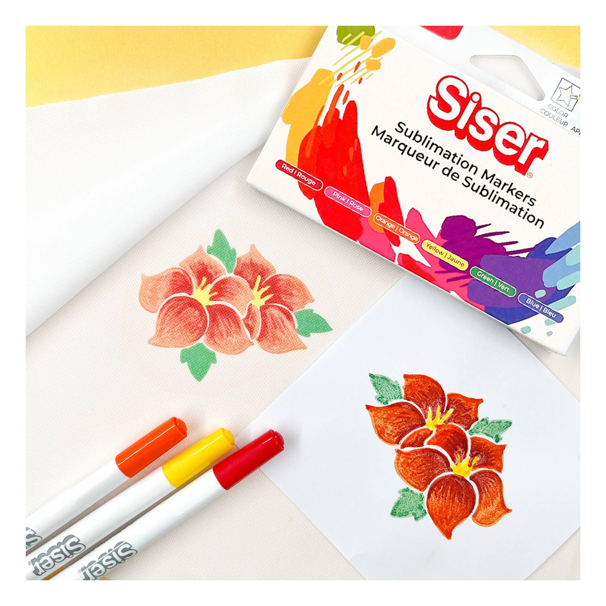 Siser Primary Sublimation Markers 6 Pack | Hobbycraft