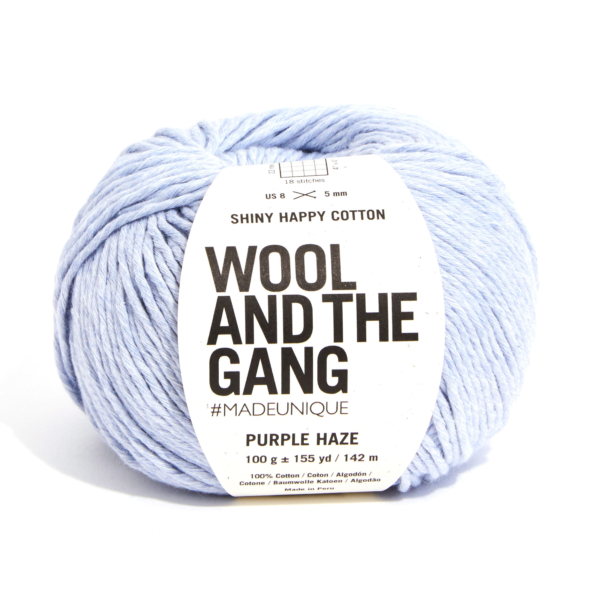 Wool and the Gang Purple Haze Shiny Happy Cotton 100g | Hobbycraft