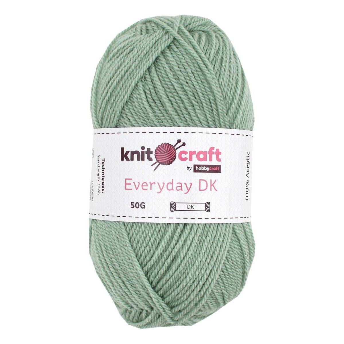 Knitcraft Mint Green Everyday DK Yarn 50g | Hobbycraft
