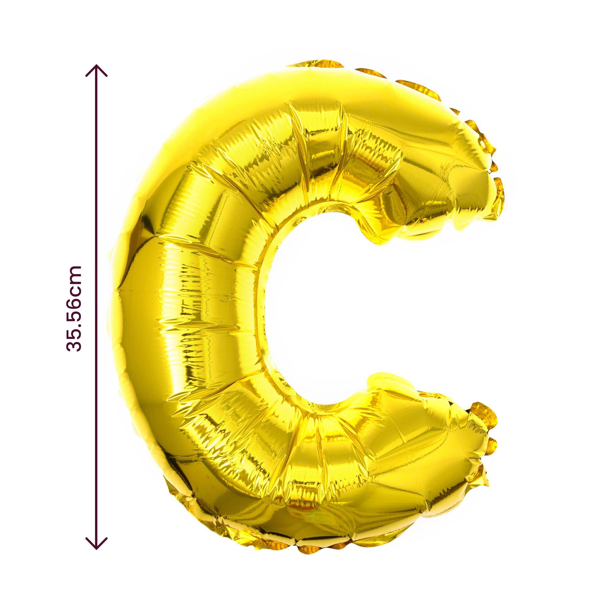 Gold Foil Letter C Balloon | Hobbycraft