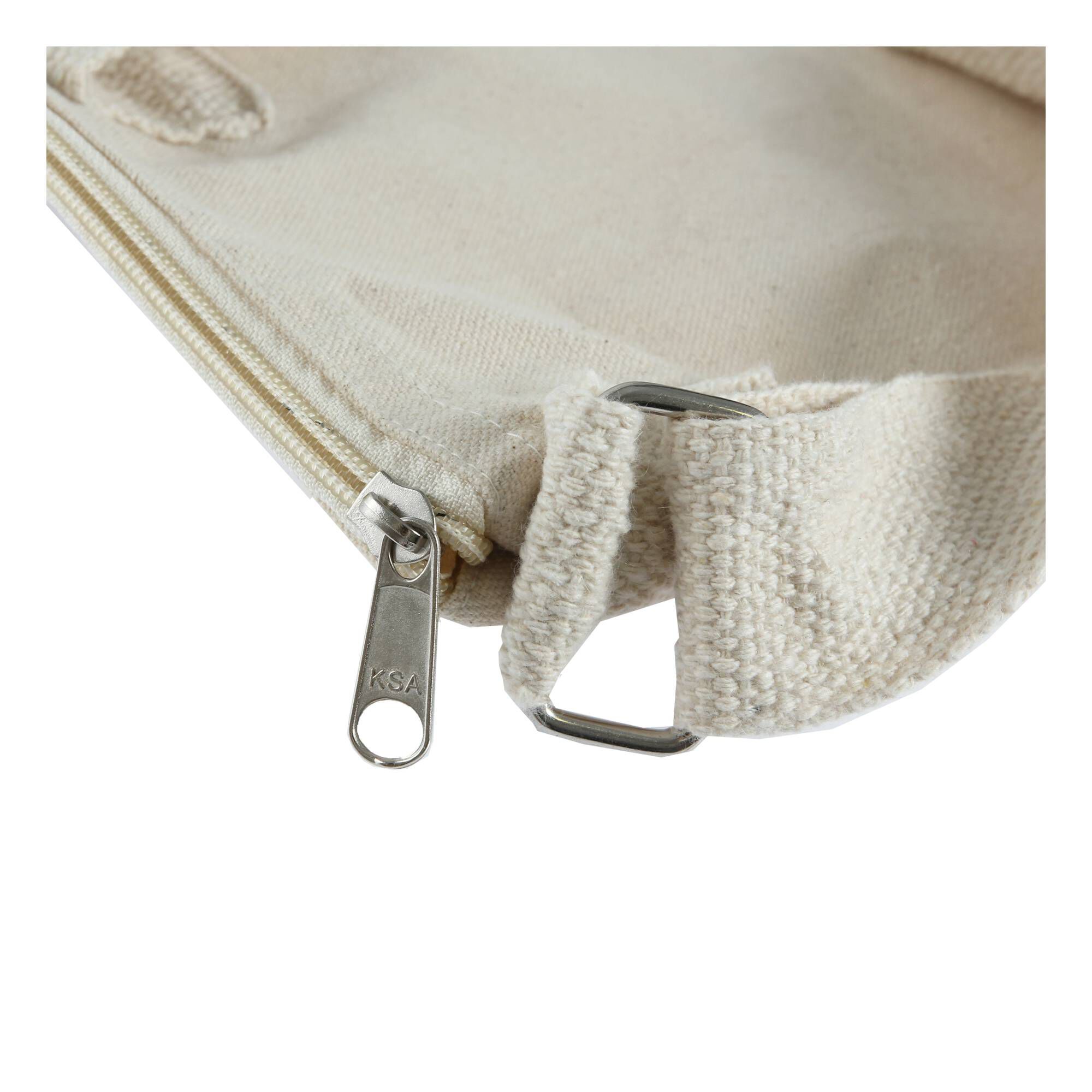 Natural Canvas Bag with Zip 39cm x 45cm | Hobbycraft