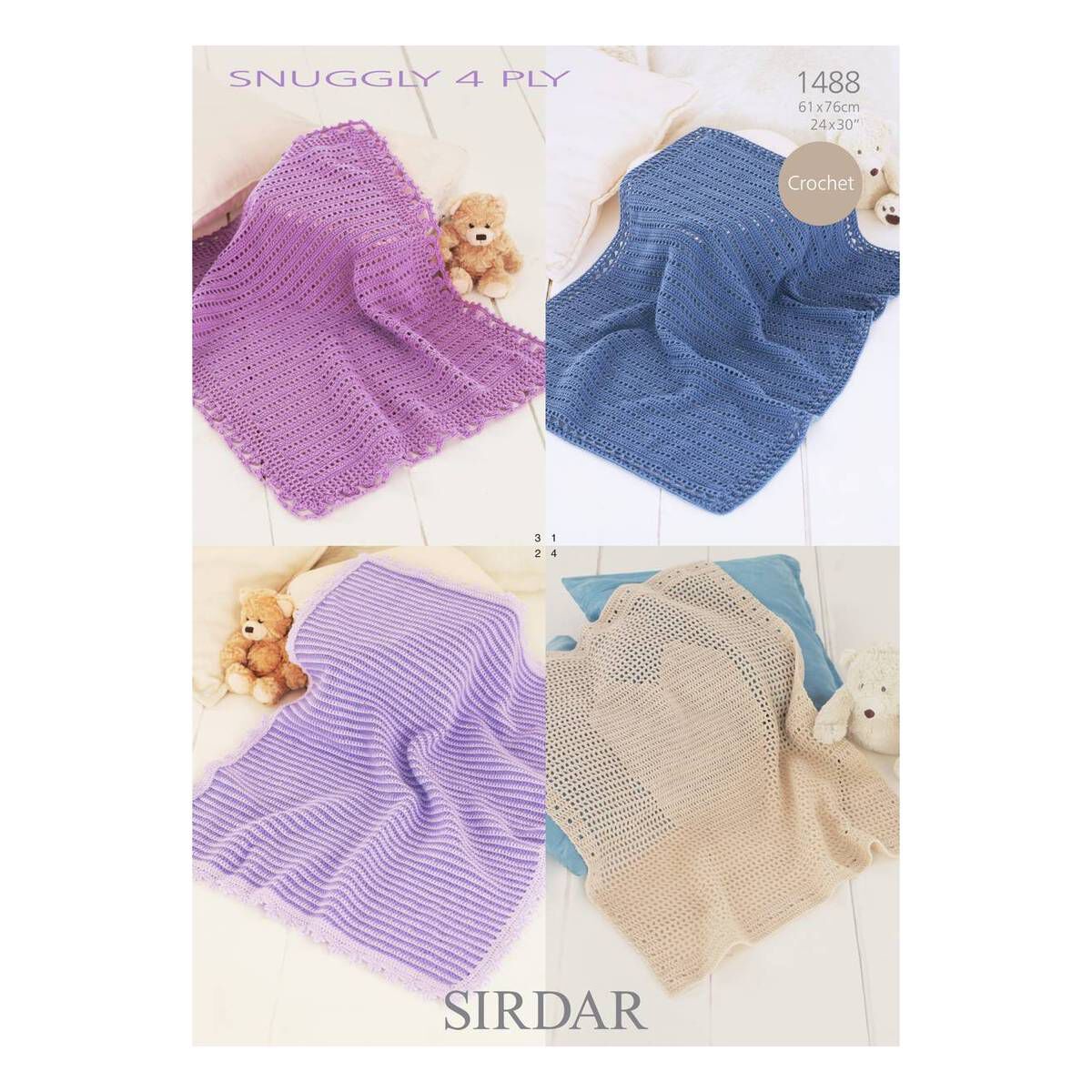 Sirdar Snuggly 4 Ply Blankets Digital Pattern 1488 | Hobbycraft