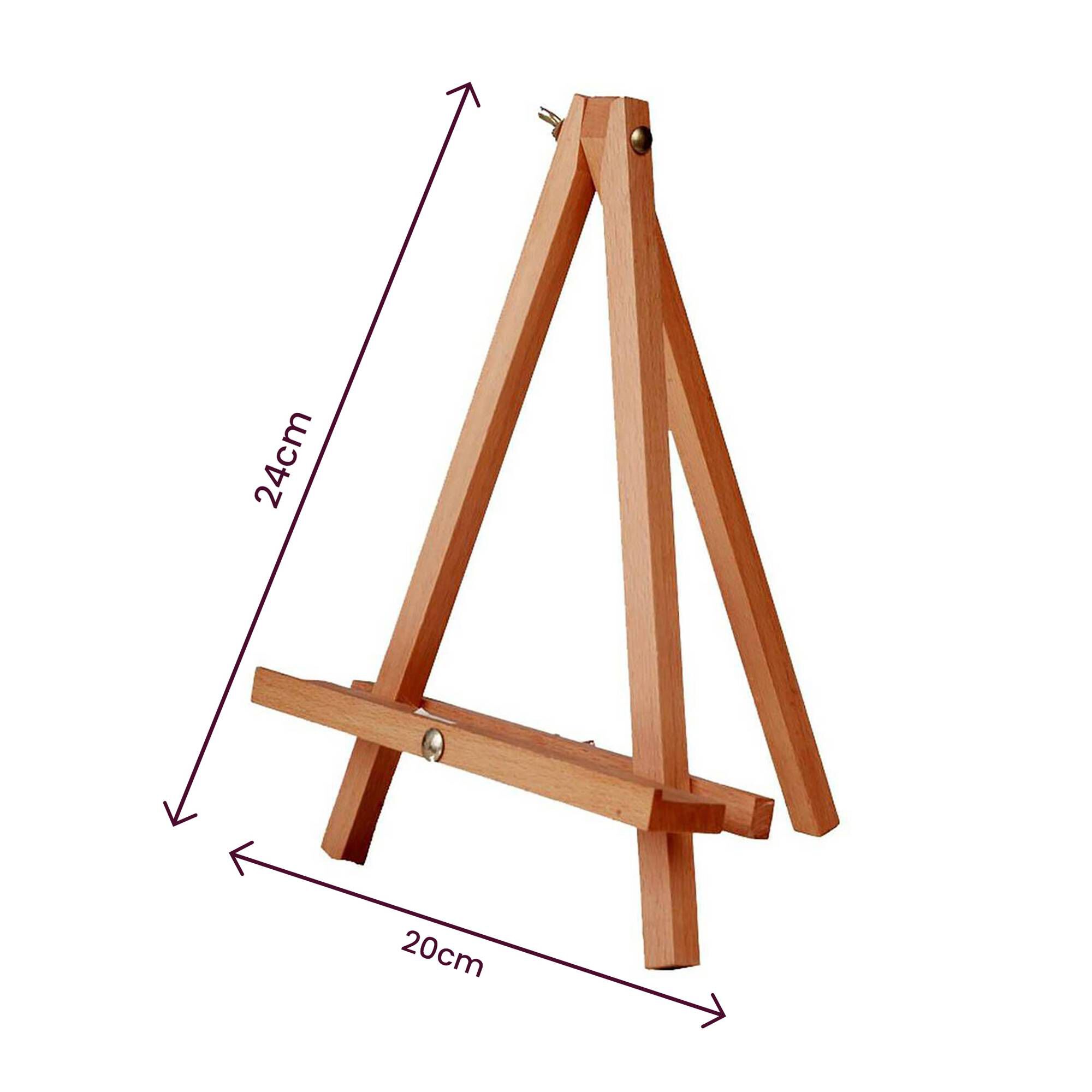 Natural Mini Tripod Table Easel 24 x 20 x 30cm | Hobbycraft