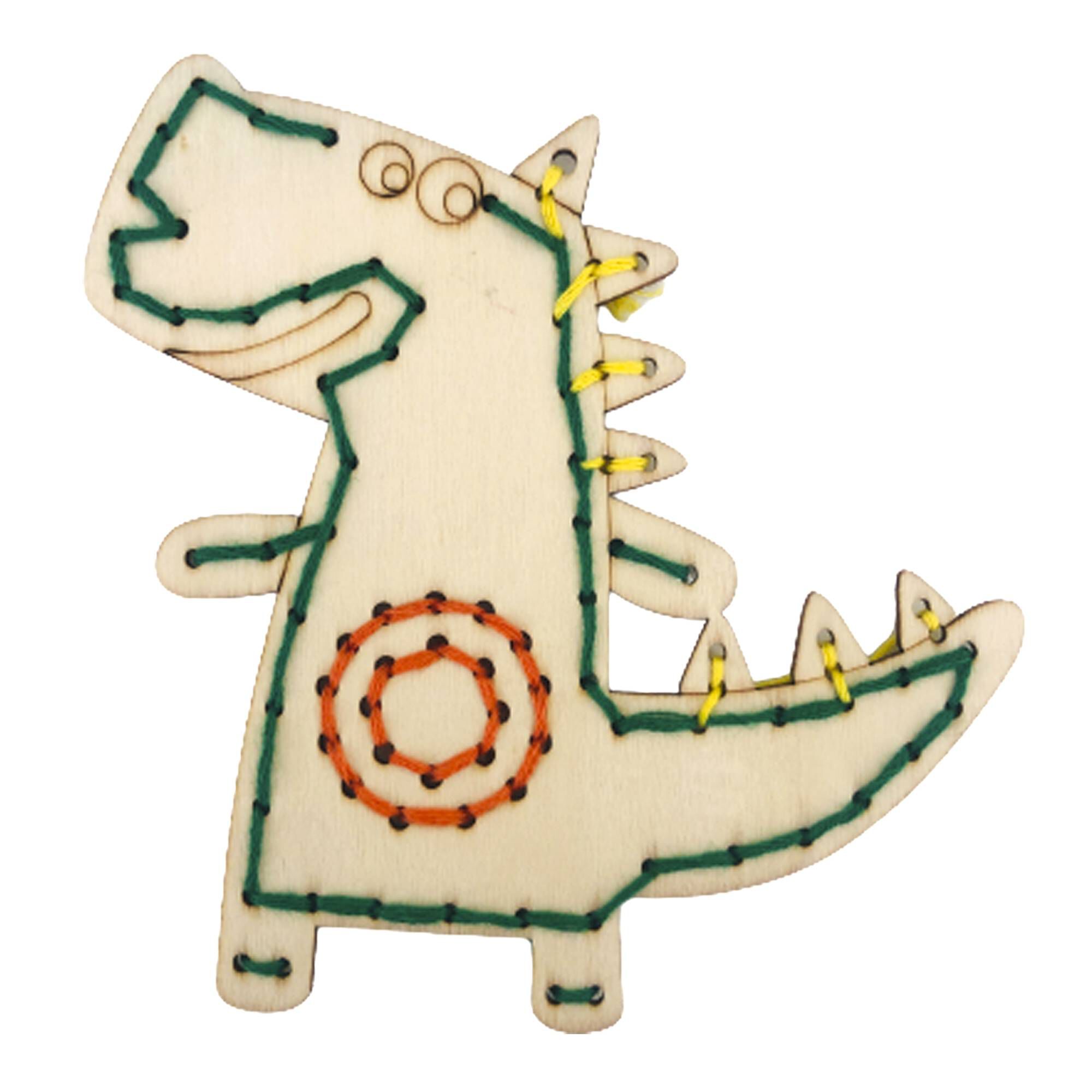 Dinosaur Wooden Threading Kit | Hobbycraft