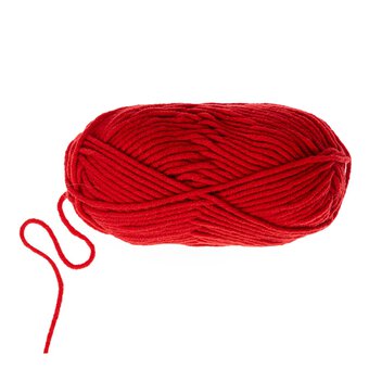 Women’s Institute Dark Red Soft and Chunky Yarn 100g | Hobbycraft