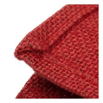 Red Jute Bag 28cm x 28cm x 10cm | Hobbycraft