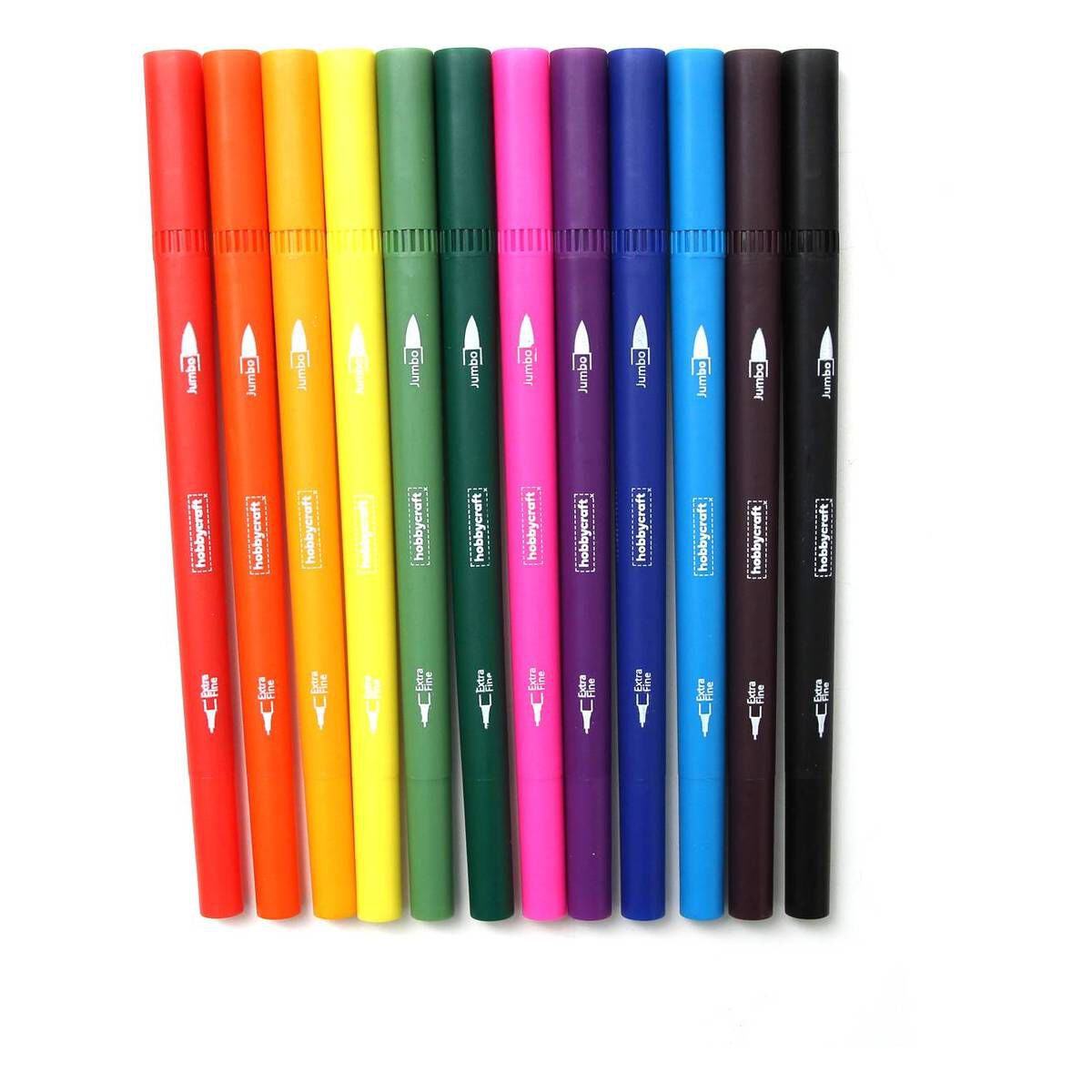 Dual Tip Brush Markers 12 Pack | Hobbycraft