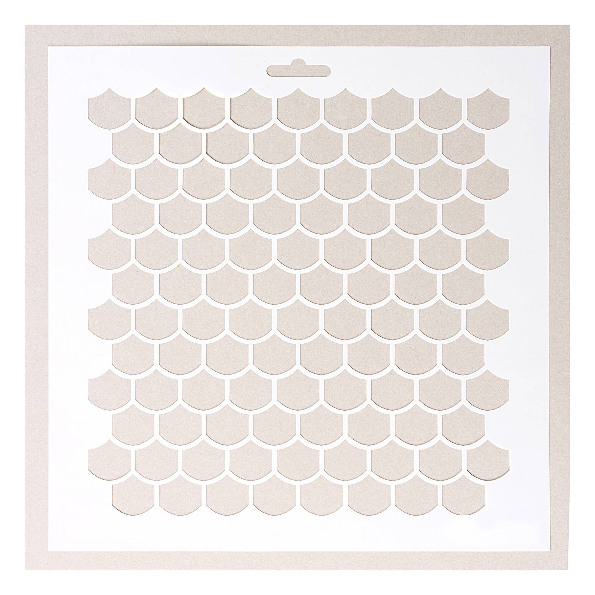 Mermaid Scales Stencil 25cm x 25cm | Hobbycraft