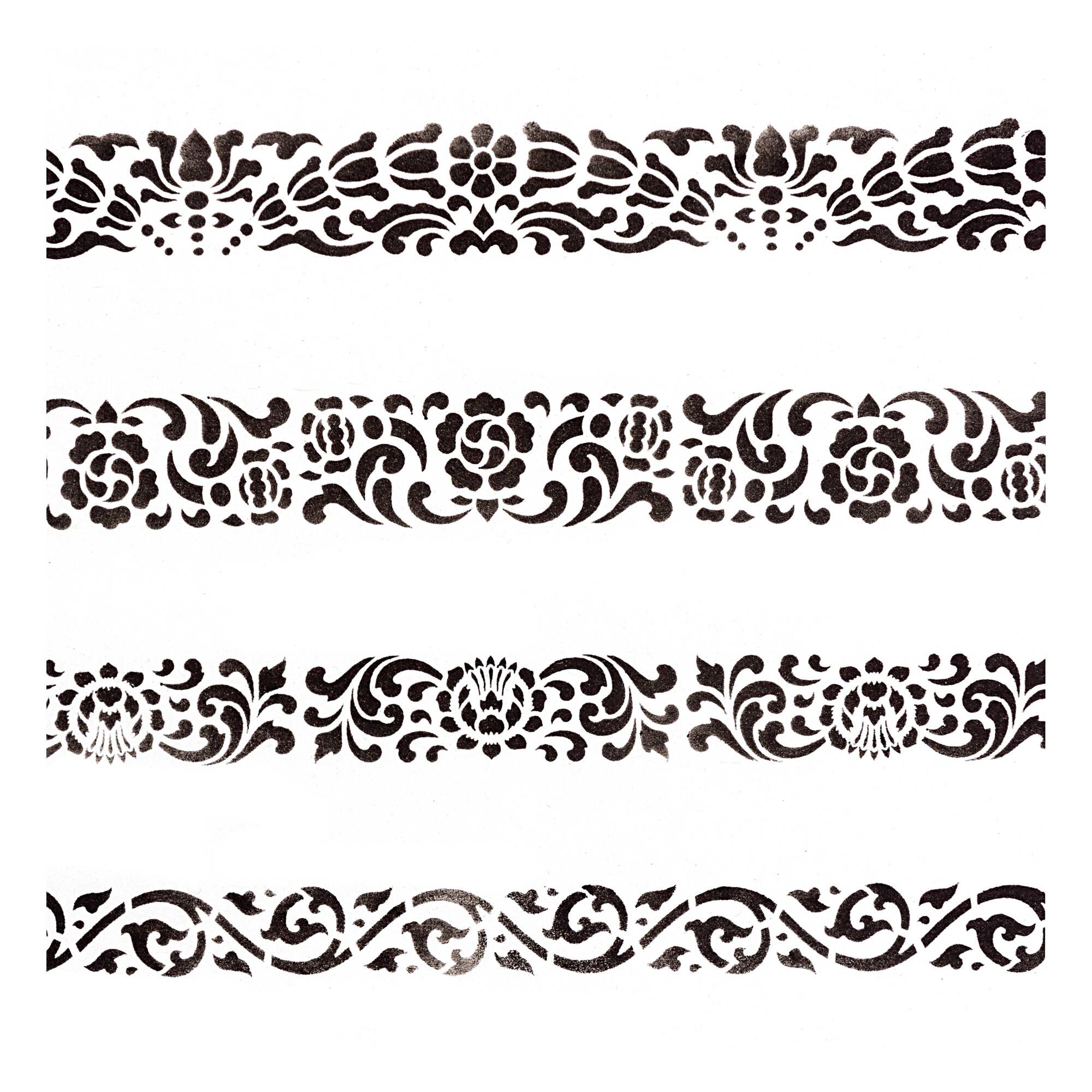 Patterned Borders Stencil 25cm x 25cm | Hobbycraft