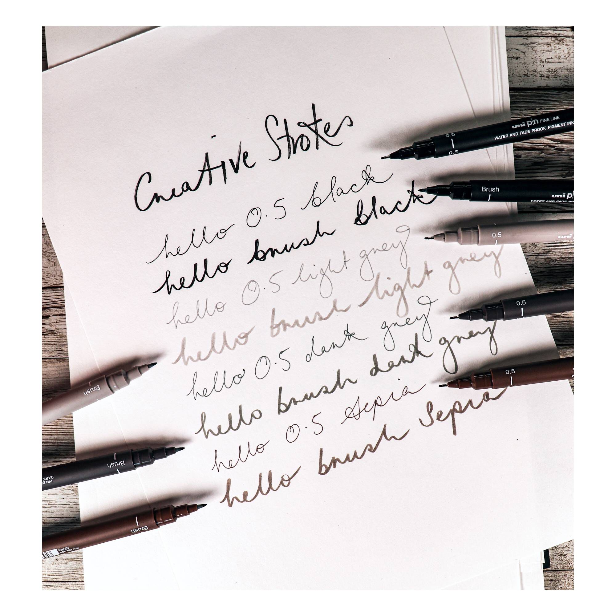 Uni-ball PIN Creative Strokes Fineliners 8 Pack | Hobbycraft