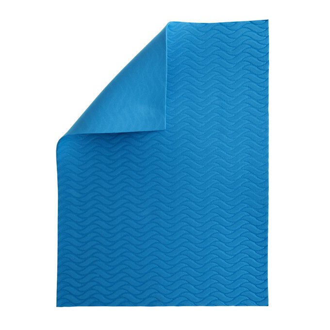 Blue Wavy Embossed EVA Foam Sheet 22.5cm x 30cm | Hobbycraft