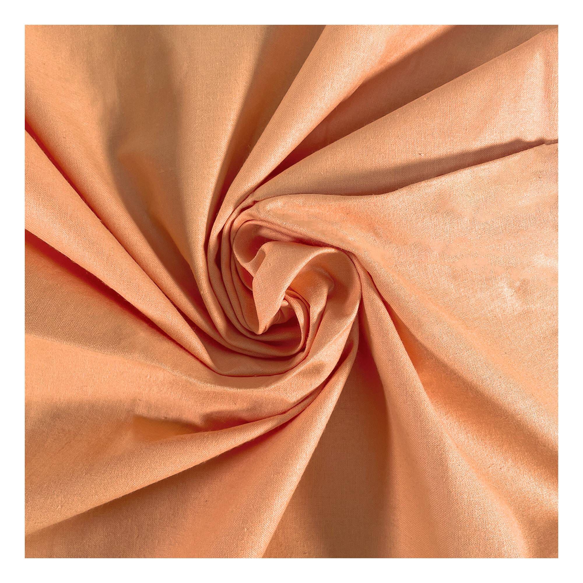 Peach Cotton Homespun Fabric by the Metre | Hobbycraft