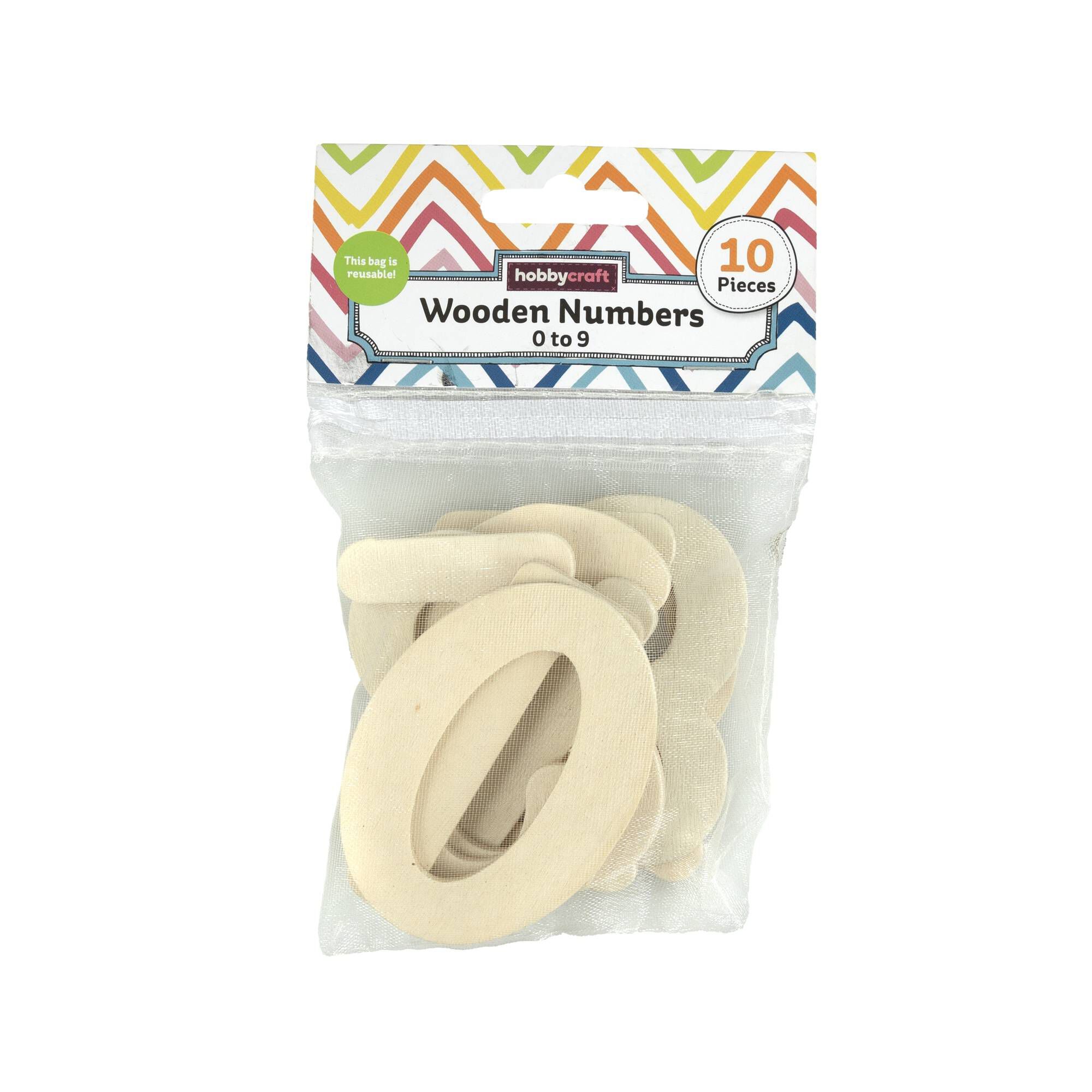 Wooden Numbers 10 Pack | Hobbycraft