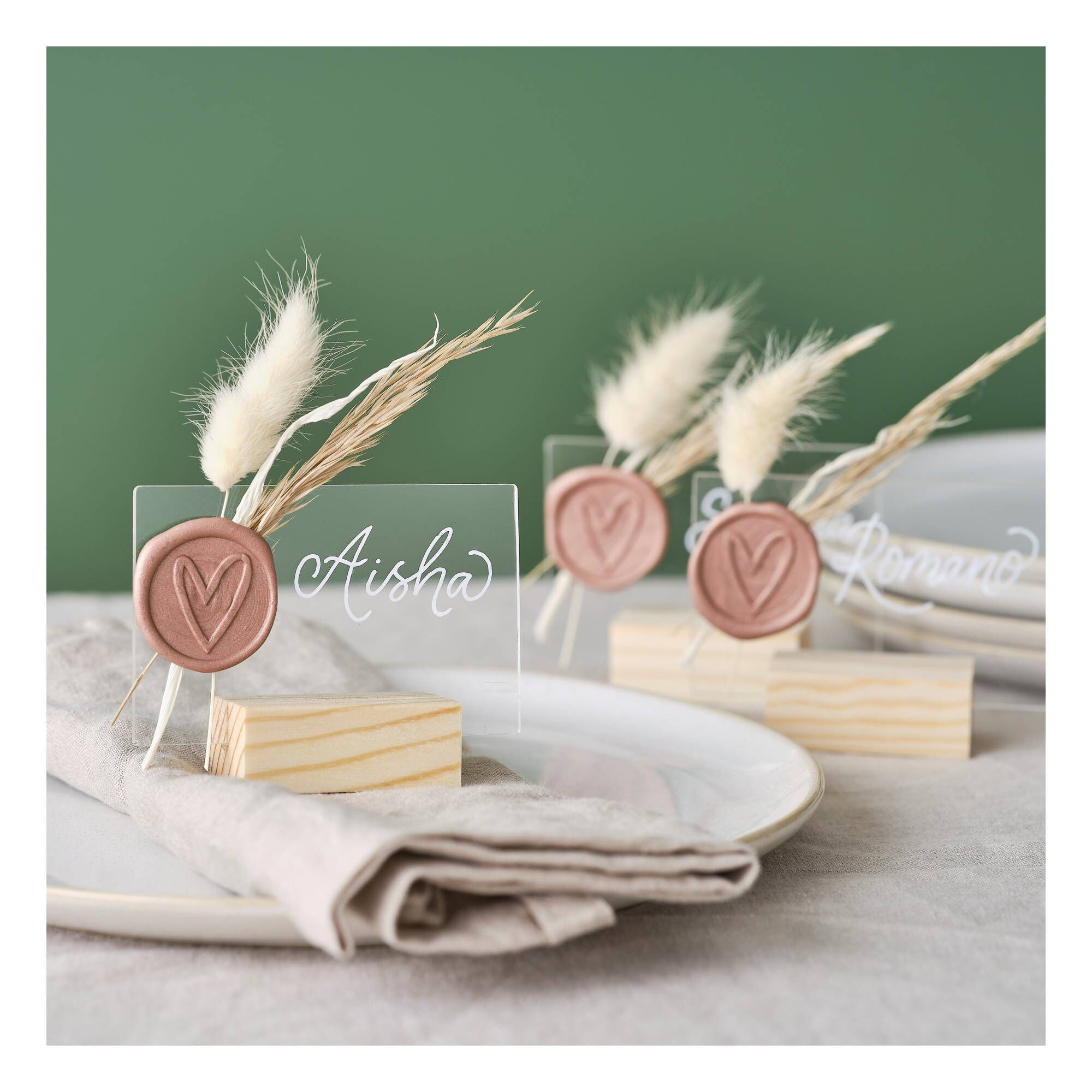 Clear Mini Acrylic Table Signs 10 Pack | Hobbycraft