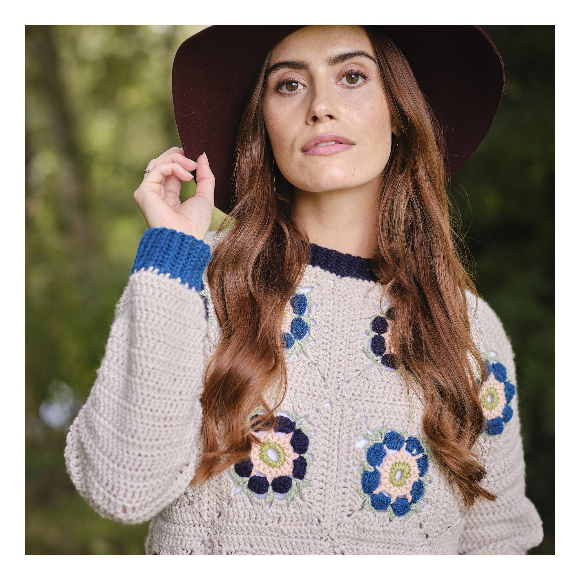 Knitcraft Flower Garden Crochet Jumper Digital Pattern 0270 | Hobbycraft