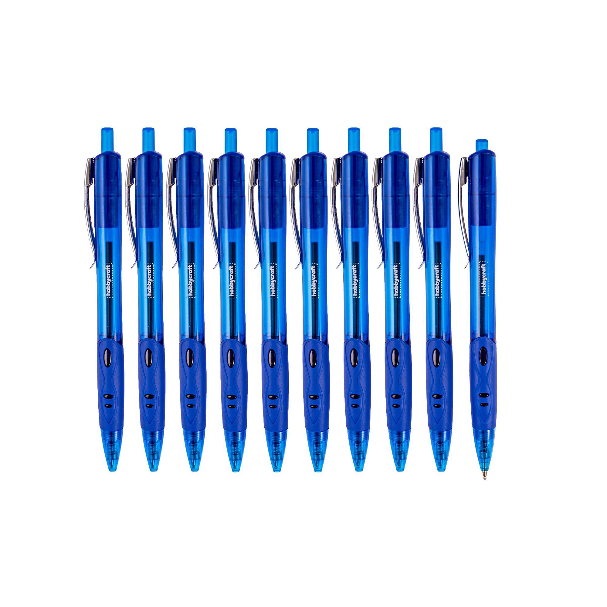 Blue Ballpoint Pens 10 Pack | Hobbycraft