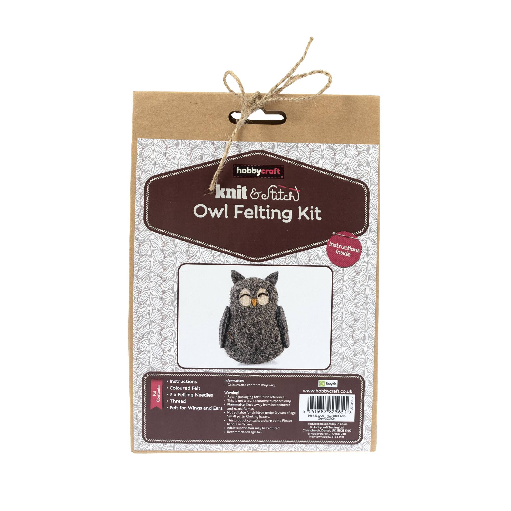 Owl Felting Kit | Hobbycraft