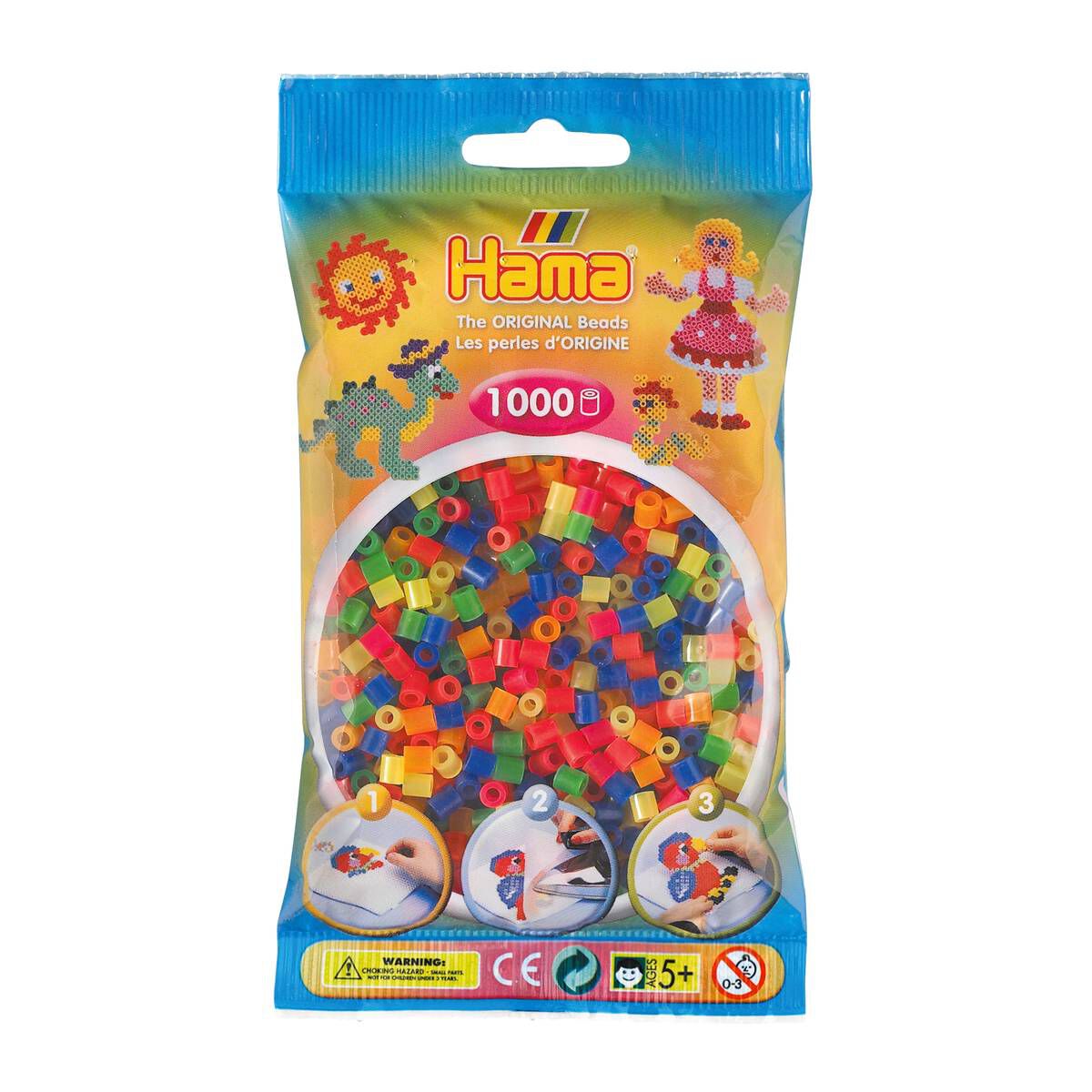 Hama Neon Beads 1000 Pieces | Hobbycraft