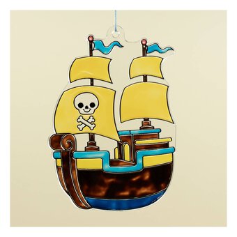 Pirate Ship Plastic Suncatcher | Hobbycraft