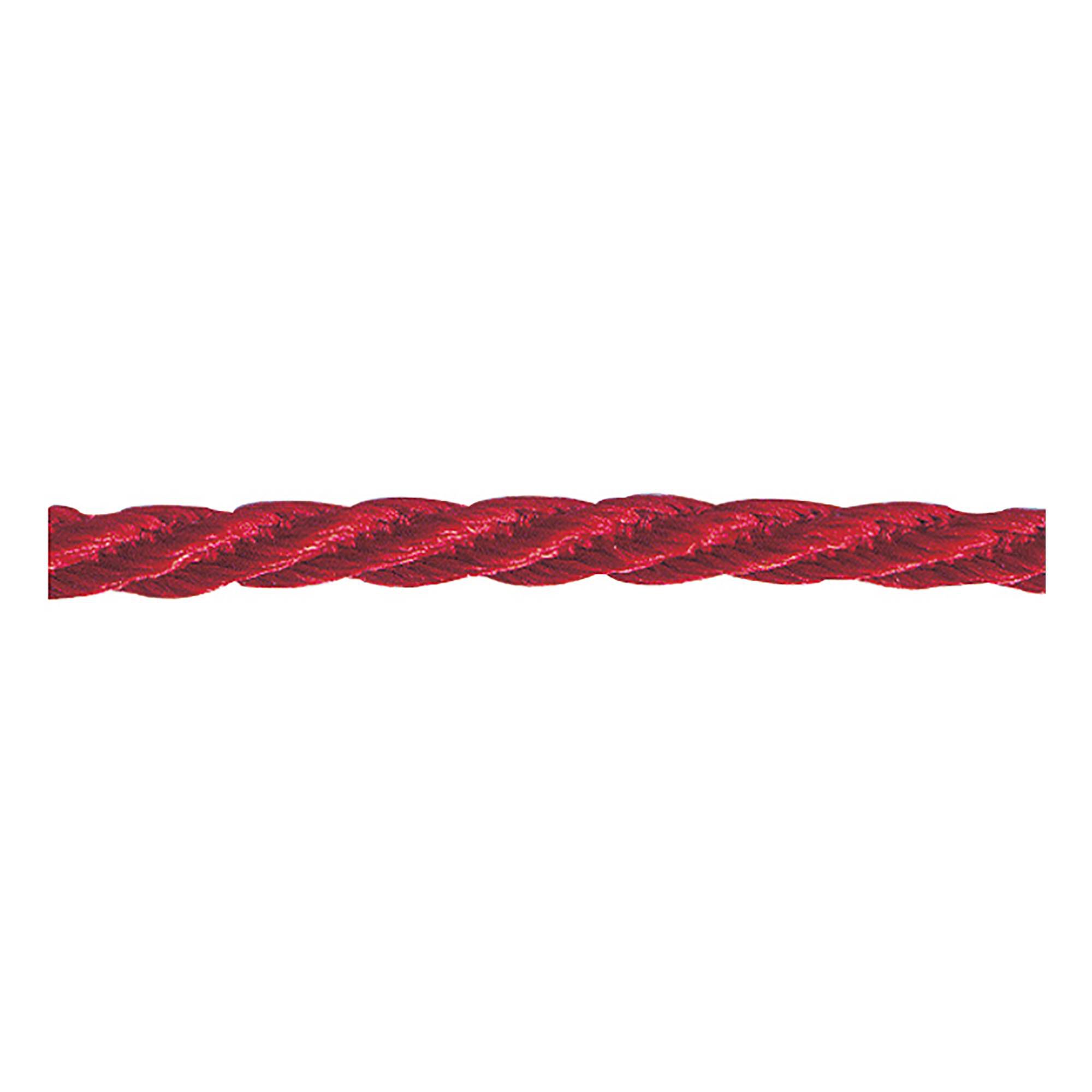 Berisfords Red Barley Twist Rope by the Metre | Hobbycraft