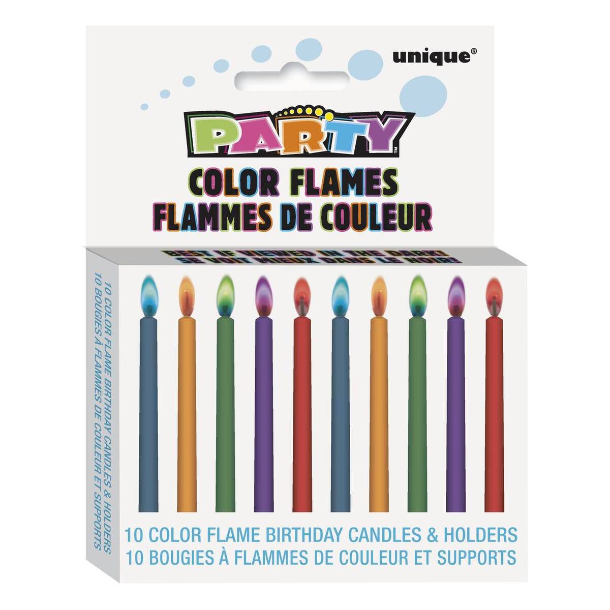 Colour Flame Candles 10 Pack | Hobbycraft