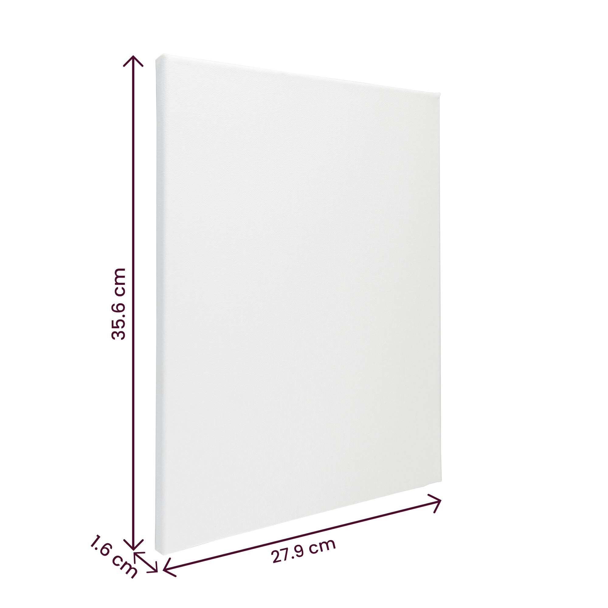 Stretched Canvas 35.6cm x 27.9cm 3 Pack | Hobbycraft