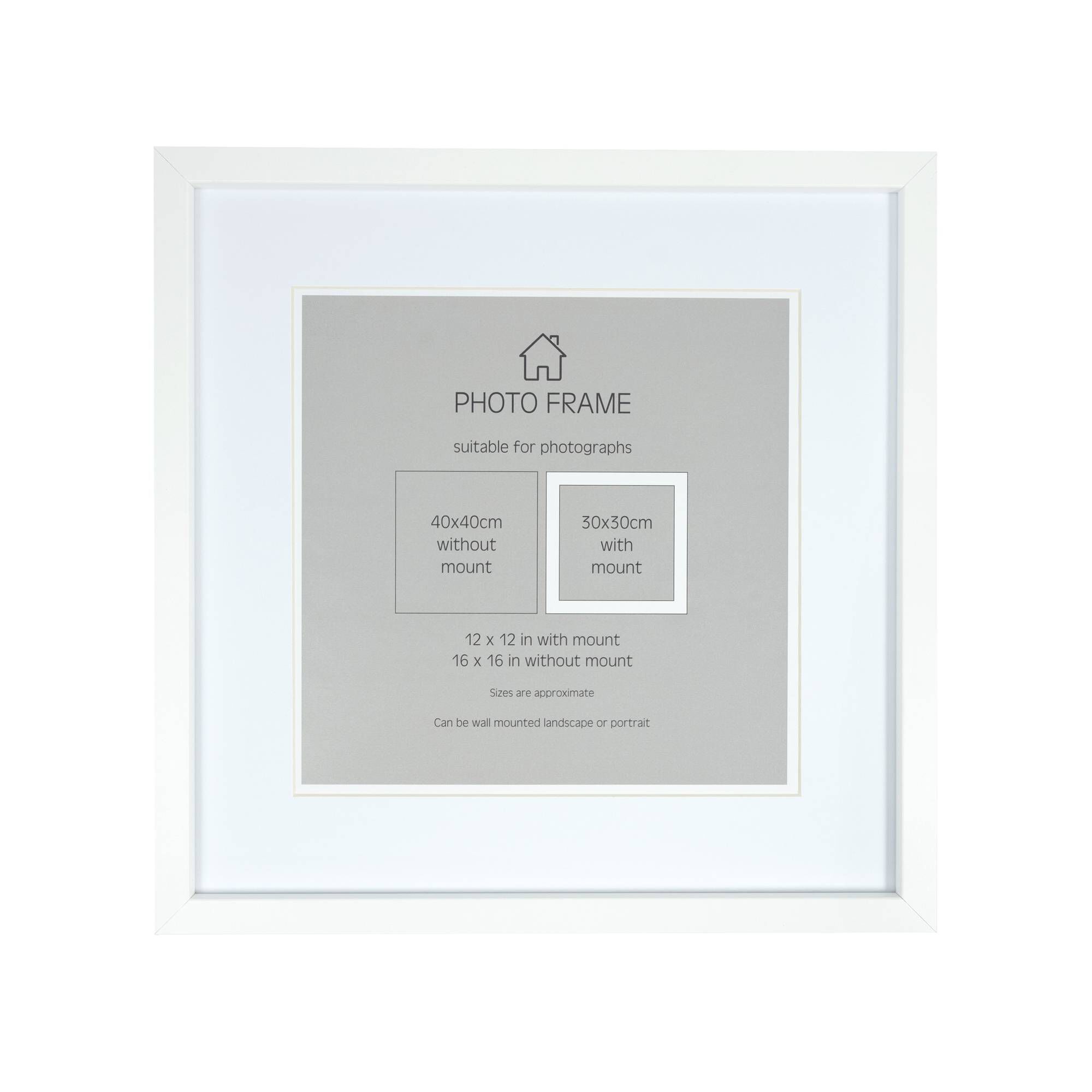 White Photo Frame 40cm x 40cm | Hobbycraft