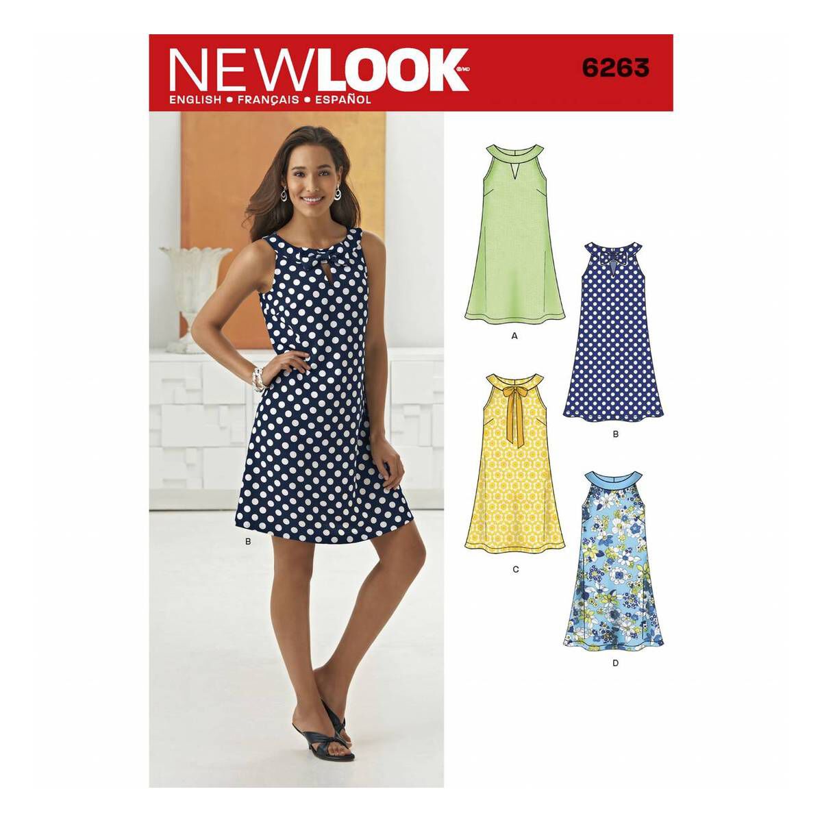 New Look Women's Dress Sewing Pattern 6263 | Hobbycraft