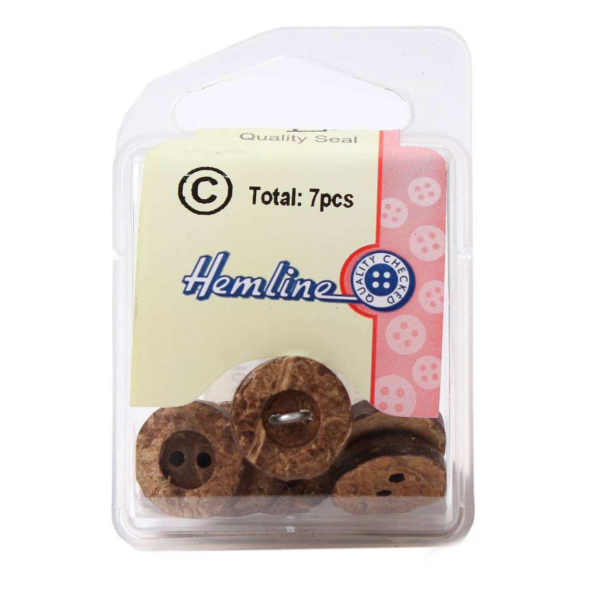 Hemline Assorted Novelty Wood Button 7 Pack | Hobbycraft