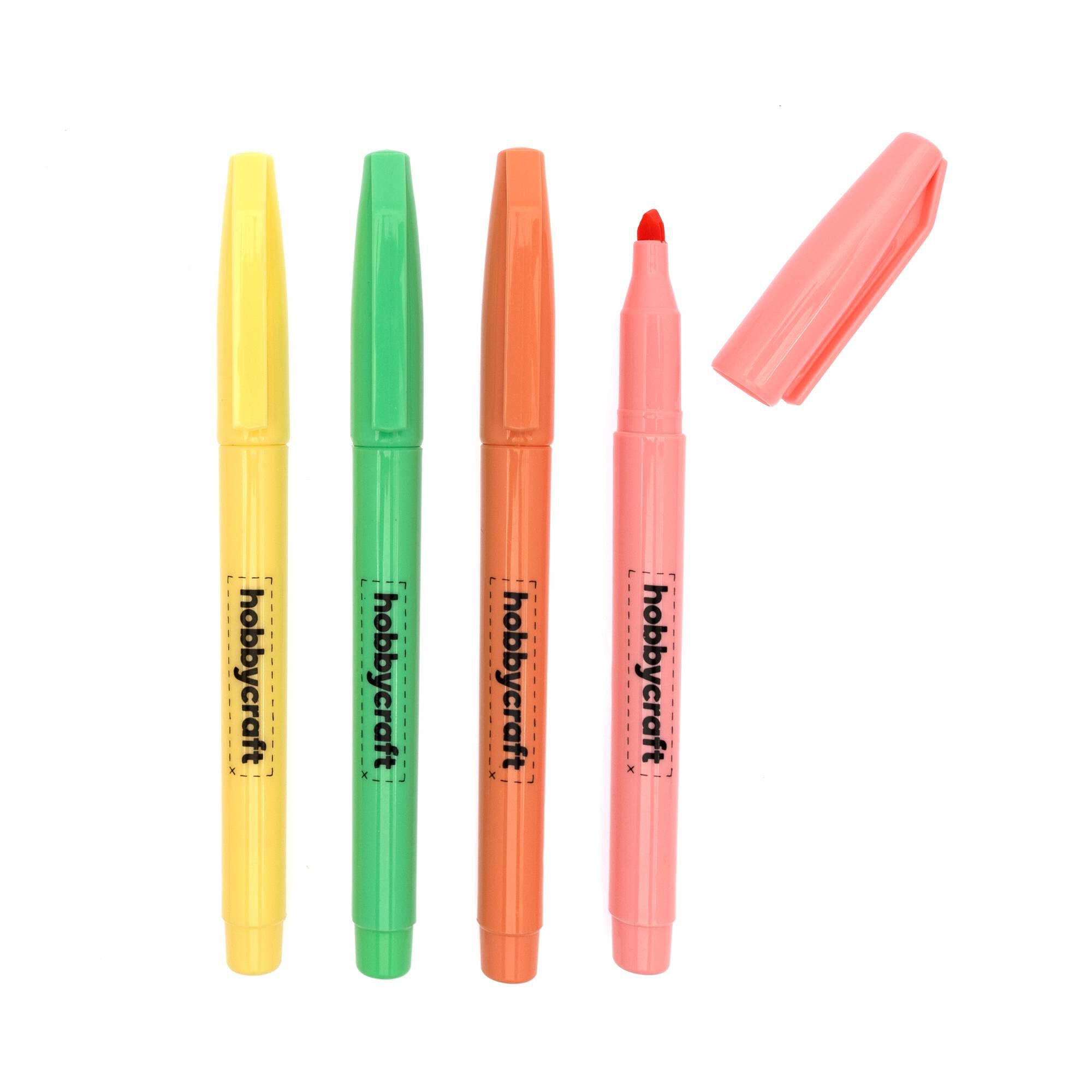 Pastel Highlighter Pens 4 Pack | Hobbycraft