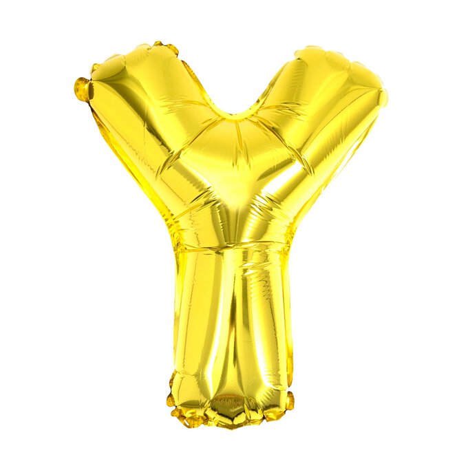 Gold Foil Letter Y Balloon | Hobbycraft