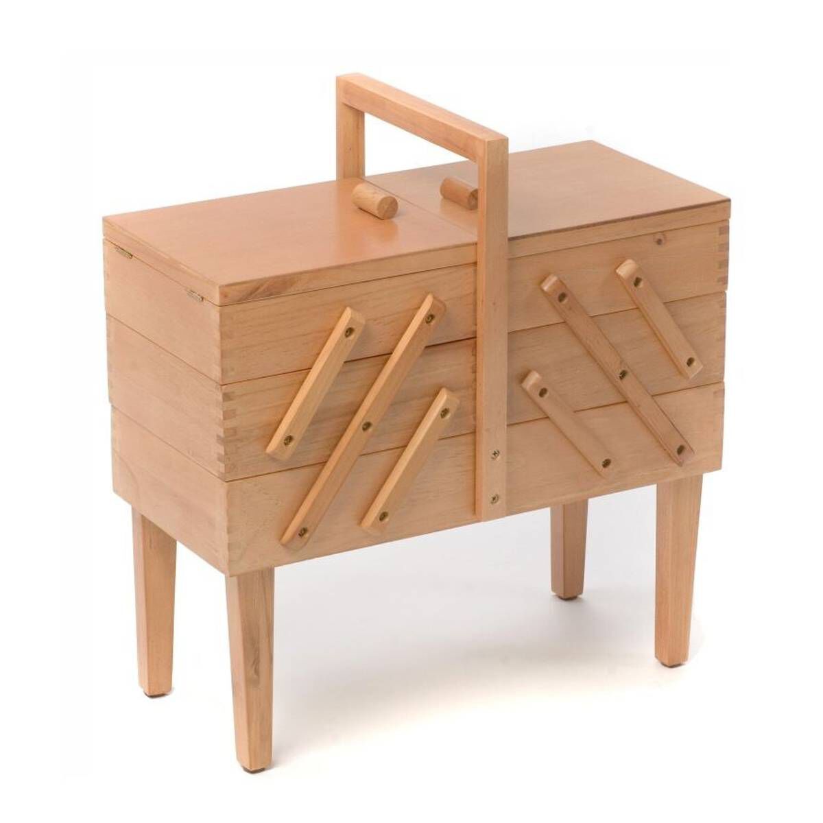 Wooden Cantilever Sewing Box | Hobbycraft