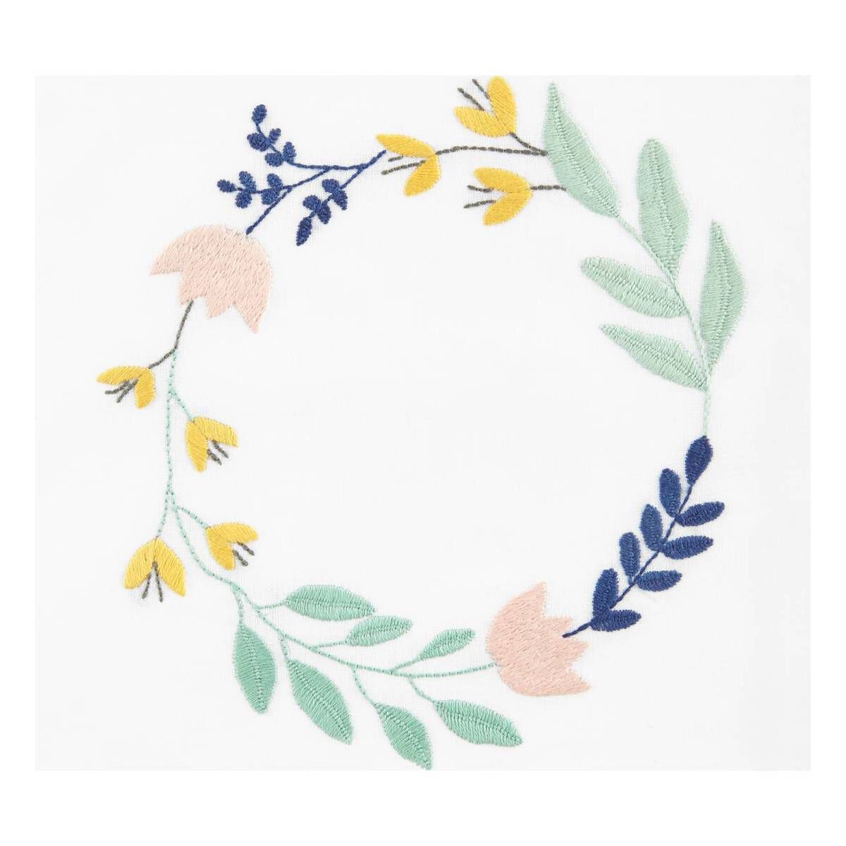 FREE PATTERN DMC Floral Wreath Embroidery 0054 | Hobbycraft