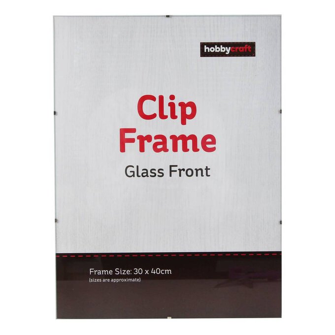 Glass Clip Frame 30cm x 40cm | Hobbycraft