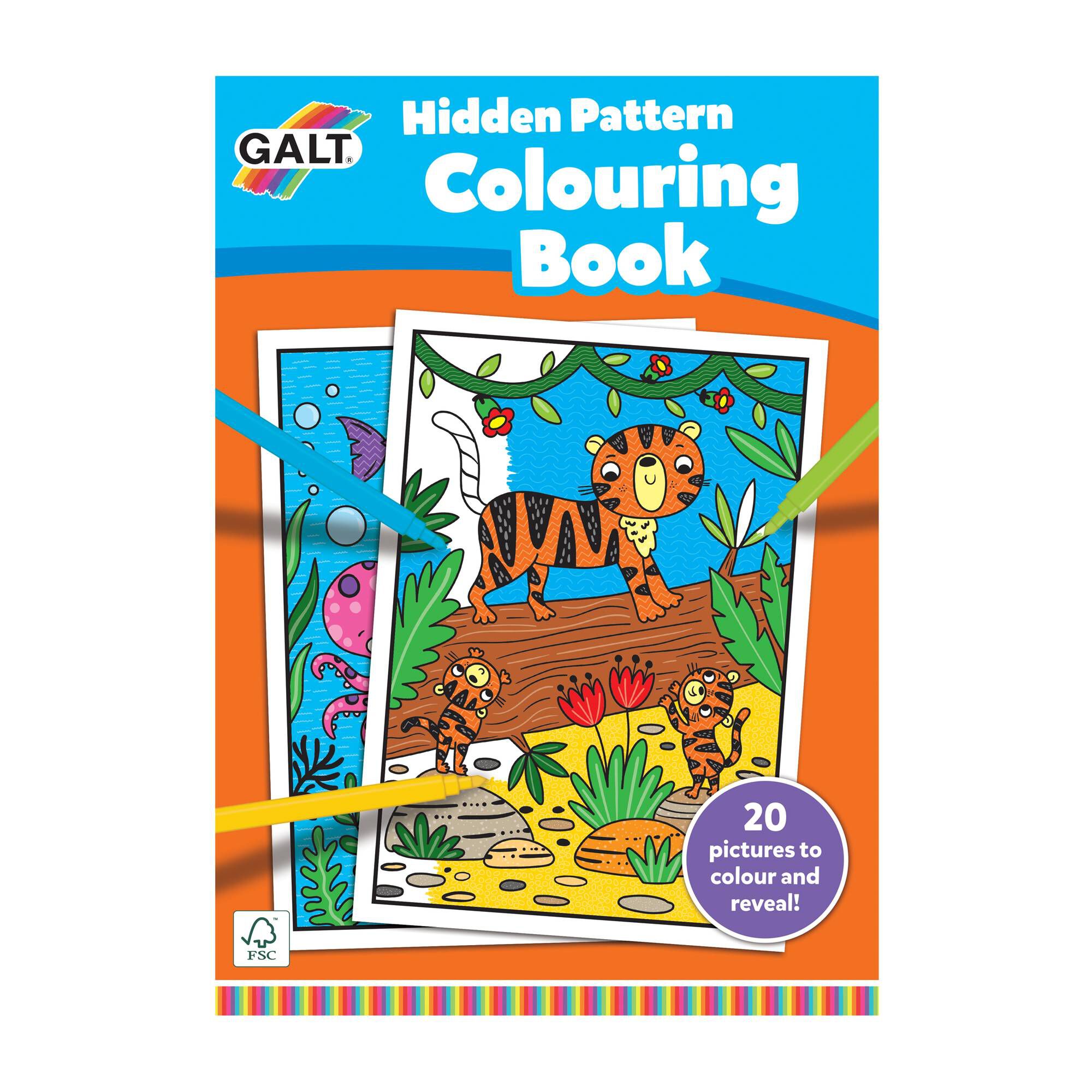 Galt Hidden Pattern Colouring Book | Hobbycraft