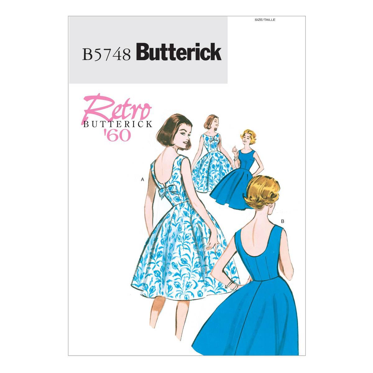 Butterick Vintage Dress Sewing Pattern B5748 (6-14) | Hobbycraft