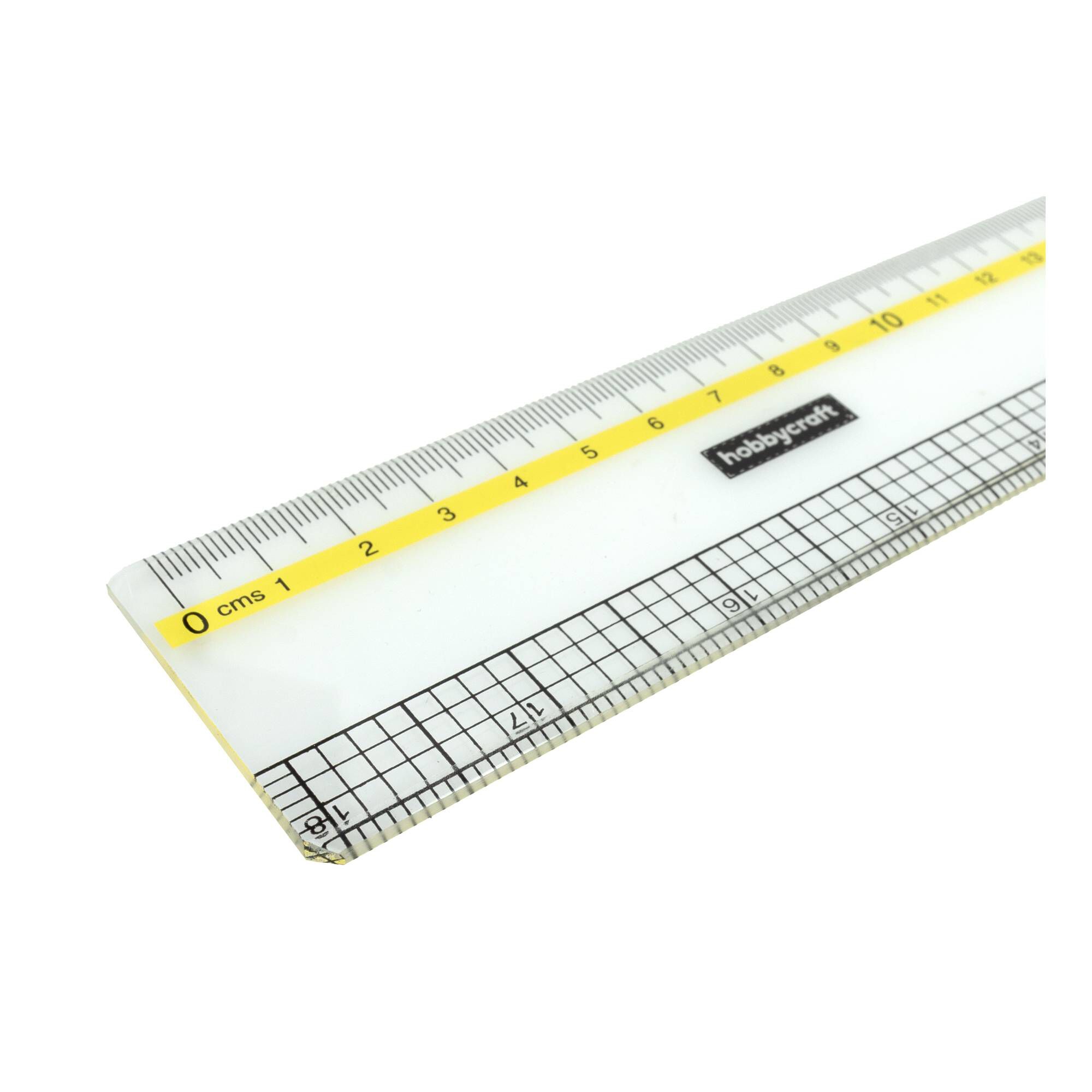 Clear Acrylic Ruler 45cm | Hobbycraft
