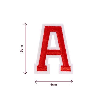 Red Alphabet Fabric Letters 26 Pack | Hobbycraft