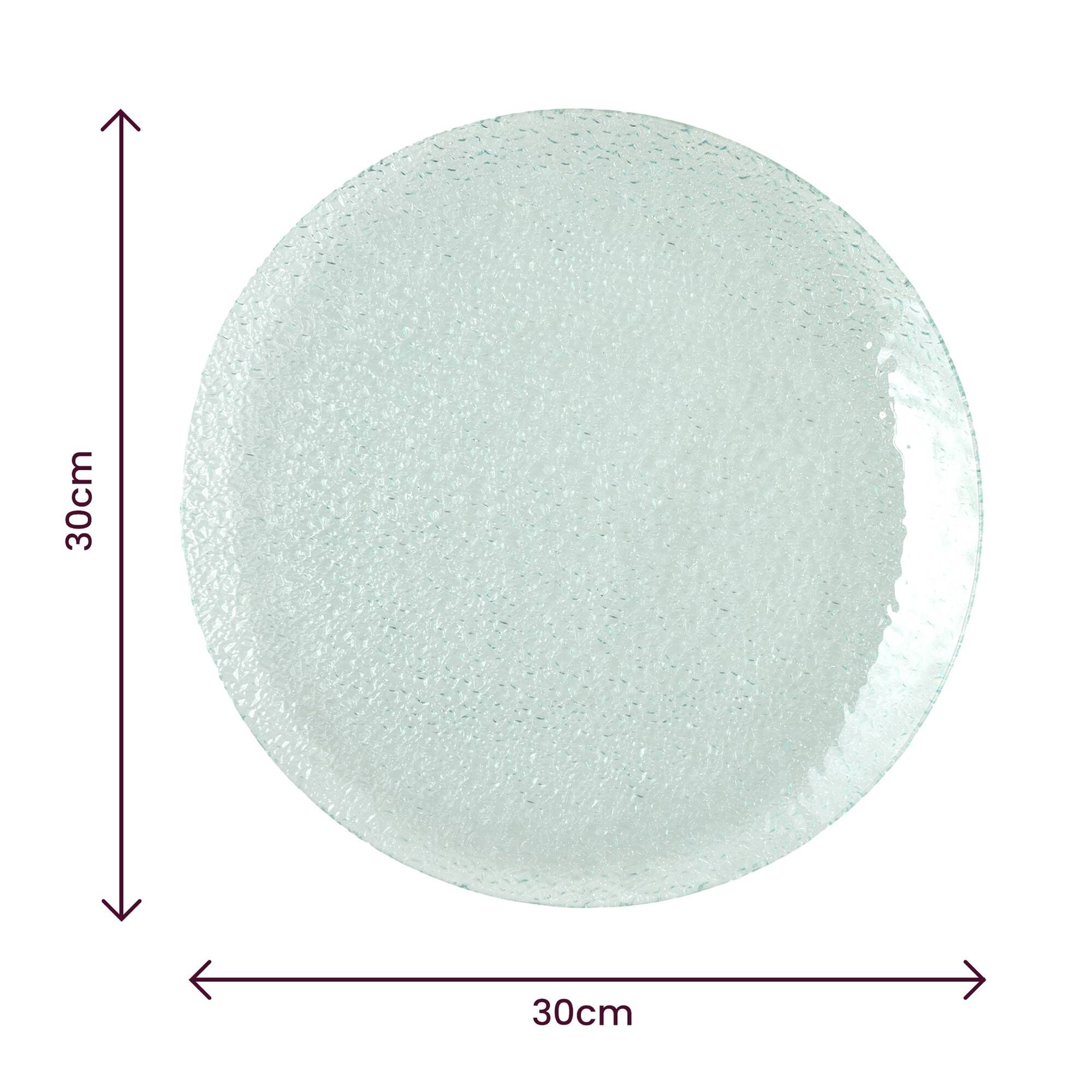 Whisk Frosted Glass Serving Plates 2 Pack | Hobbycraft